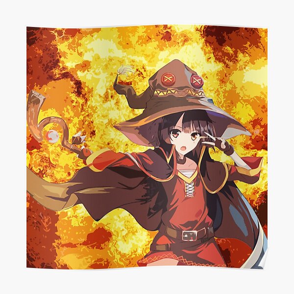 "Megumin Explosion" Poster for Sale by fallentopaz | Redbubble