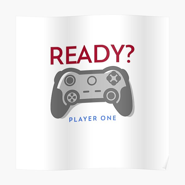 "Ready Player One / Player Two Co-op Gaming Design" Poster by nemacx ...