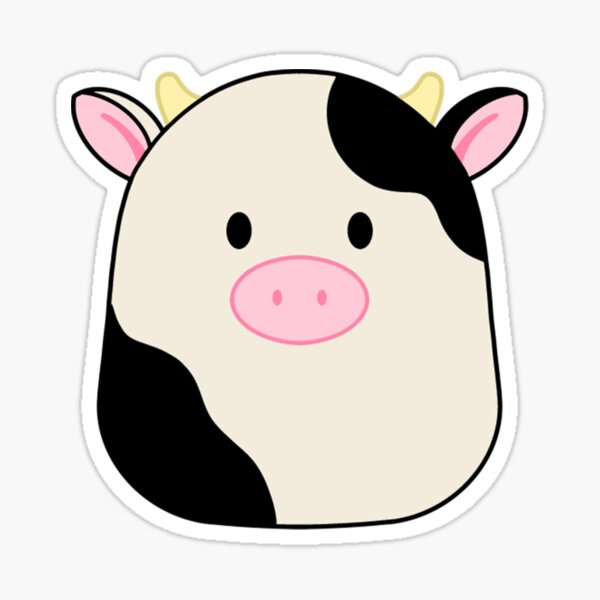 "Squishy Cow" Sticker for Sale by Berezinasara | Redbubble