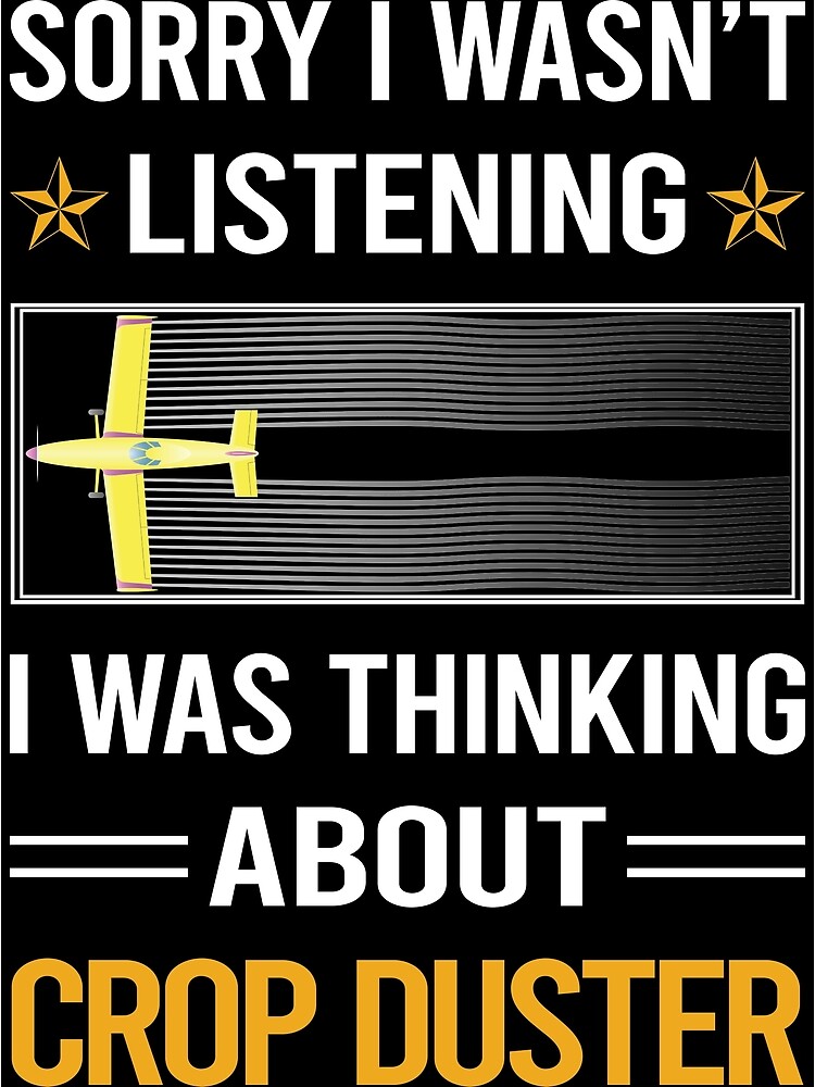 Funny Listening Crop Duster Premium Matte Vertical Poster sold by Vinay ...