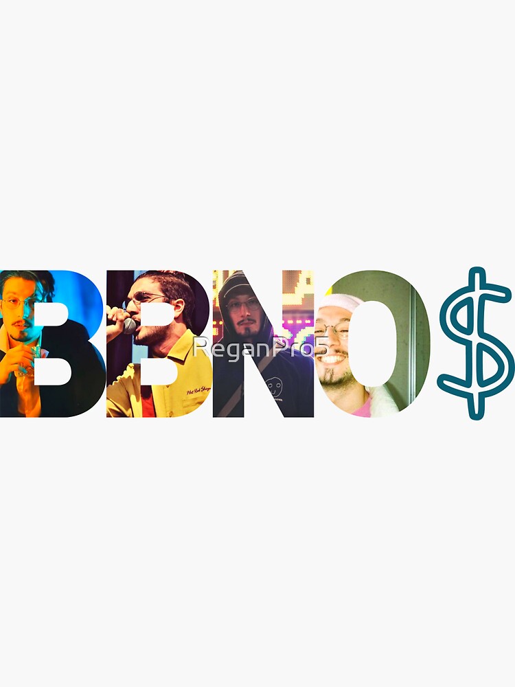 "bbno$ t shirt | sticker" Sticker by ReganPro5 | Redbubble