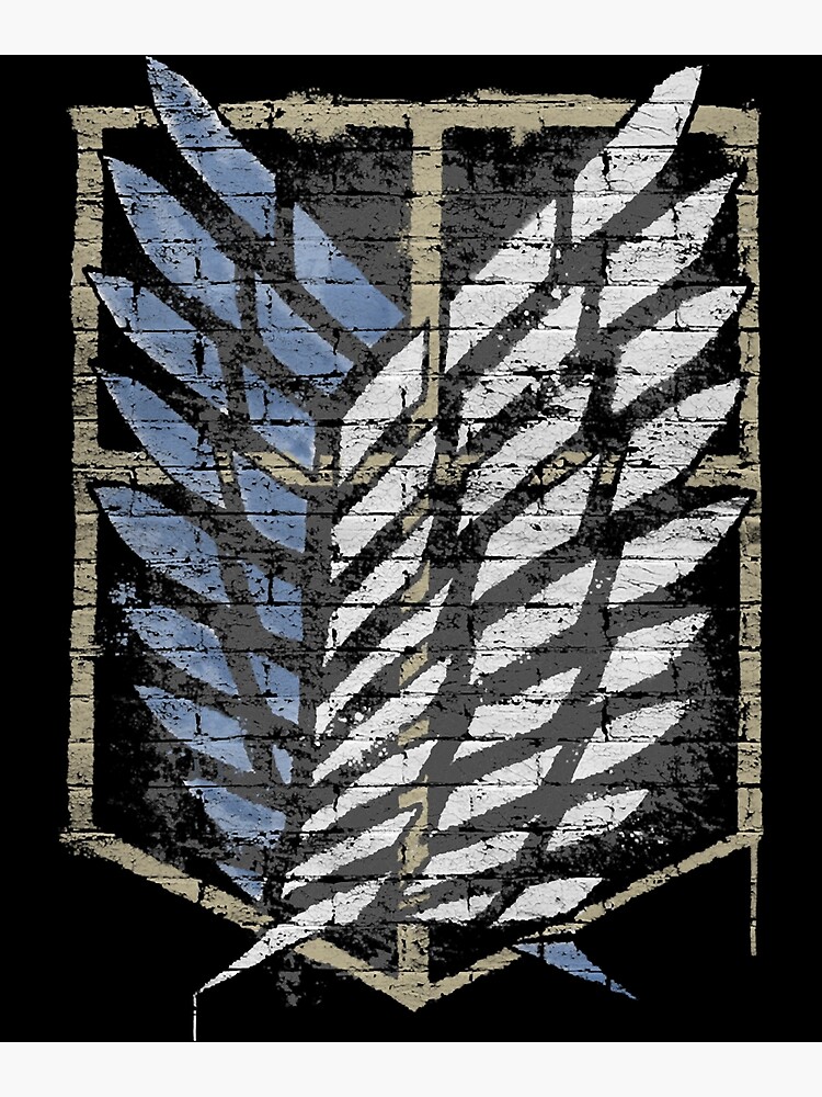 "AOT Scout Emblem Graffiti Essential" Poster for Sale by lelandperry ...