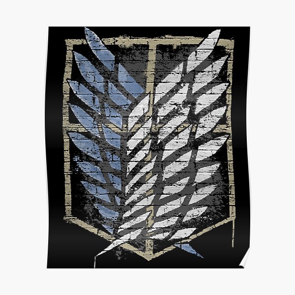 "AOT Scout Emblem Graffiti Essential" Poster for Sale by lelandperry ...