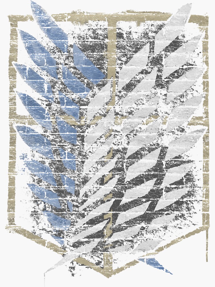 "AOT Scout Emblem Graffiti Essential" Sticker for Sale by lelandperry ...