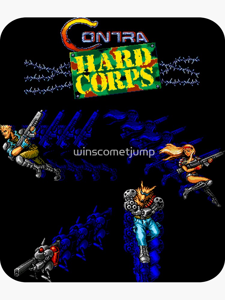 "Contra Hard Corps (Genesis Character Lineup)" Sticker by winscometjump ...