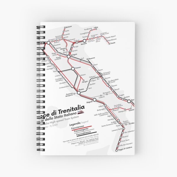 "Italy's Trenitalia High-speed Train System Map | 2020-2" Journal by ...