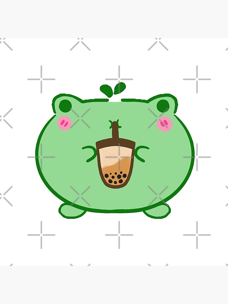 "Frog with boba" Poster by yudoodliez | Redbubble