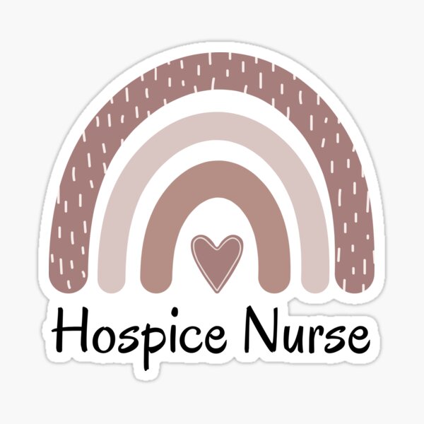 " Cute Hospice Nurse Rainbow with heart" Sticker for Sale by Hhppppp ...