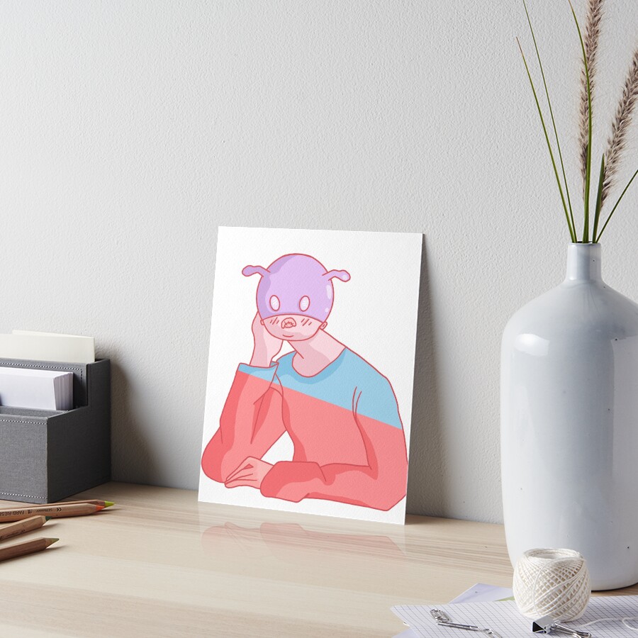 "Cute split anime style character" Art Board Print for Sale by ...
