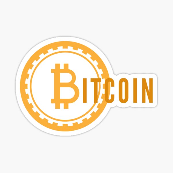 "Bitcoin cryptocurrency" Sticker for Sale by Zip-Zup | Redbubble