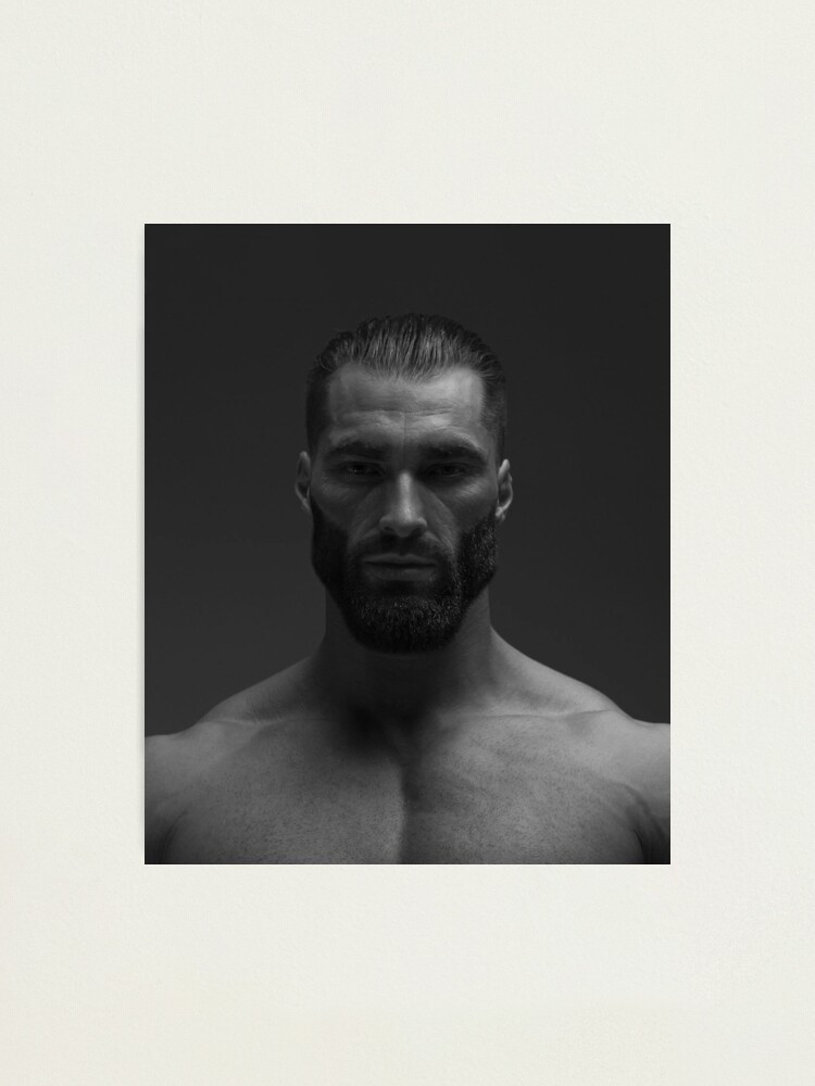 "Ultra Masculinity GigaChad" Photographic Print for Sale by blagotema ...