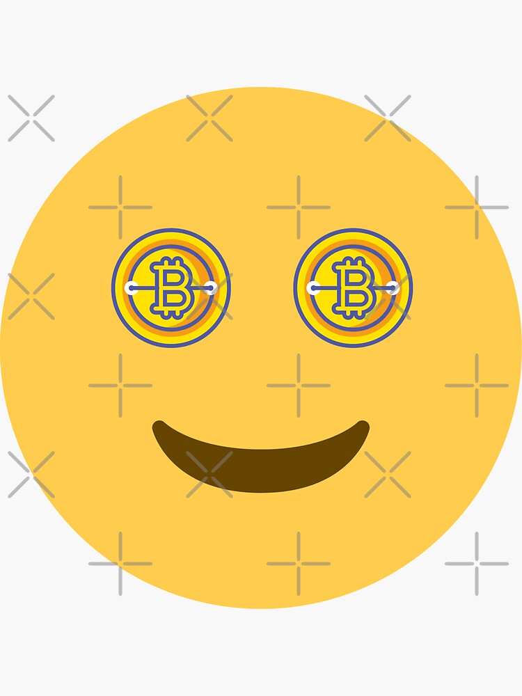 "Crypto Emoji - Smiley" Sticker for Sale by niamin | Redbubble