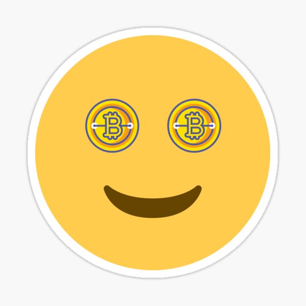 "Crypto Emoji - Smiley" Sticker for Sale by niamin | Redbubble