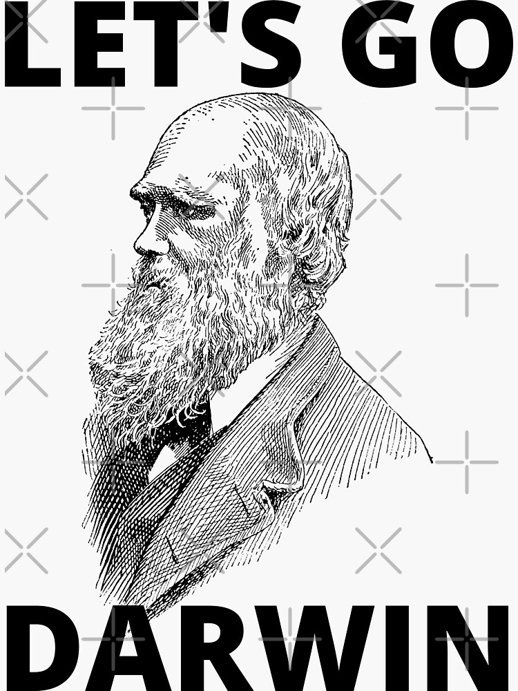 "Lets Go Darwin - Funny Meme" Sticker for Sale by Wheeler-Styl3 | Redbubble