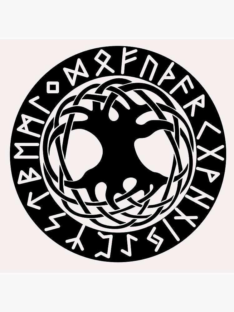 "Valhalla Tree of life Viking/Norse Paganism rune designs" Poster for ...