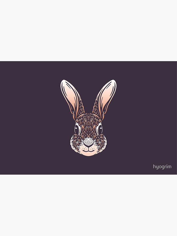 "Rabbit_line drawing series" Sticker for Sale by hyogrim | Redbubble