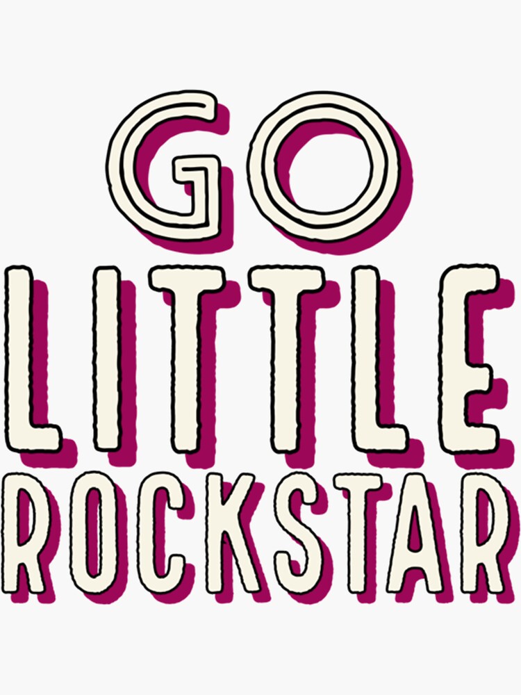 "Go Little Rockstar Cap" Sticker by AllThingsChi | Redbubble