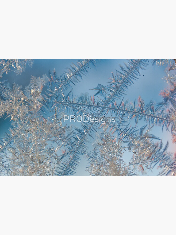 "Natural blue frost ice" Sticker by PR0Designs | Redbubble