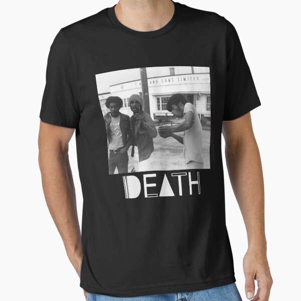 "Death - proto-punk band from Detroit White Letters Logo" Essential T ...
