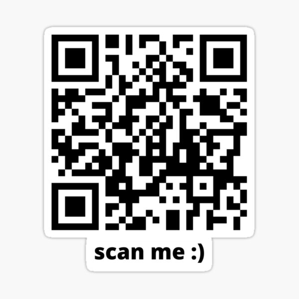 "Funny Qr code prank " Sticker for Sale by FaberCrossS | Redbubble