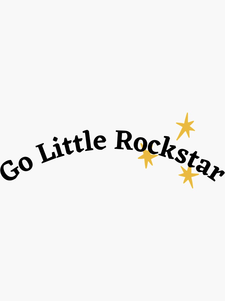 "Go little rockstar Cap " Sticker by AllThingsChi | Redbubble