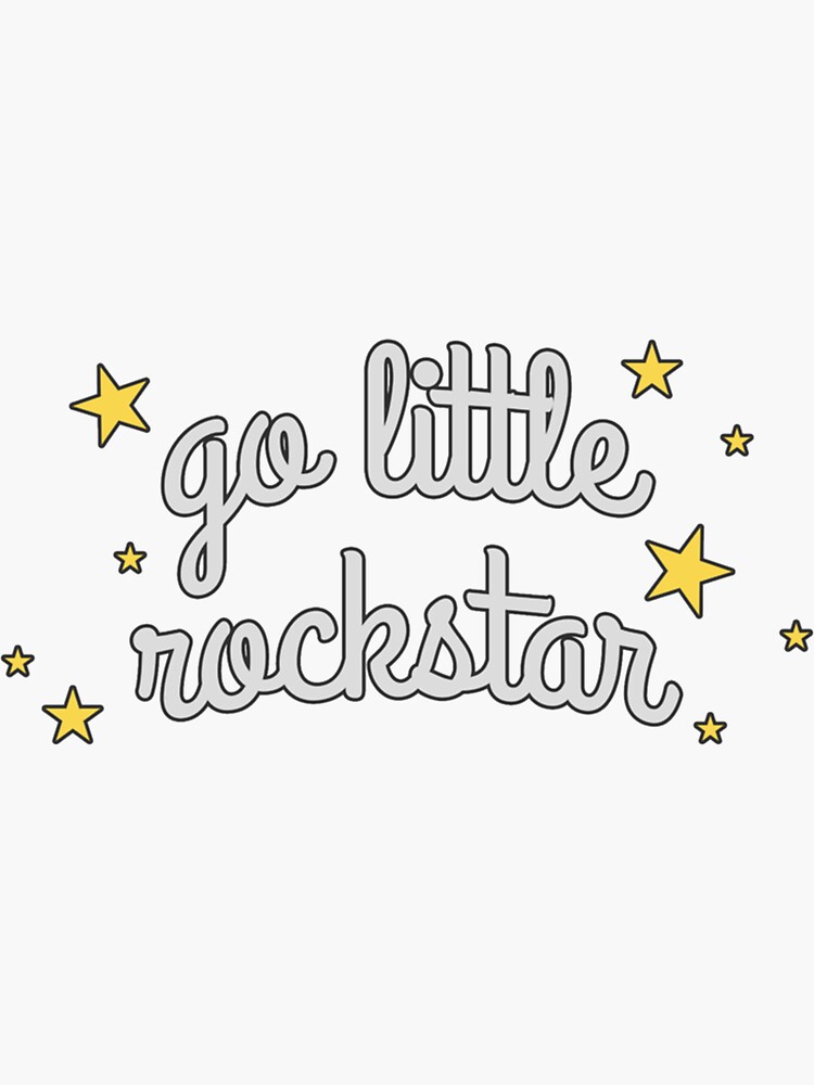 "Go Little Rockstar Cap " Sticker by AllThingsChi | Redbubble