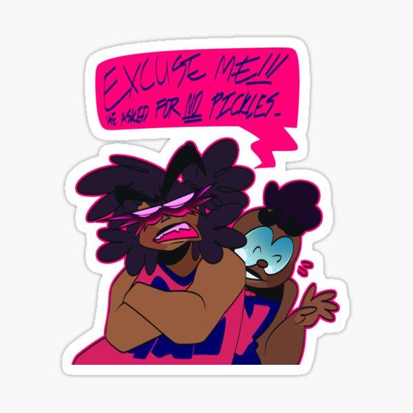 "No Pickles" Sticker for Sale by clocki99 | Redbubble