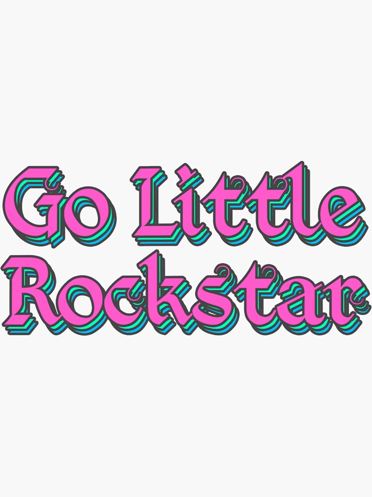 "Go Little Rockstar Cap " Sticker by AllThingsChi | Redbubble