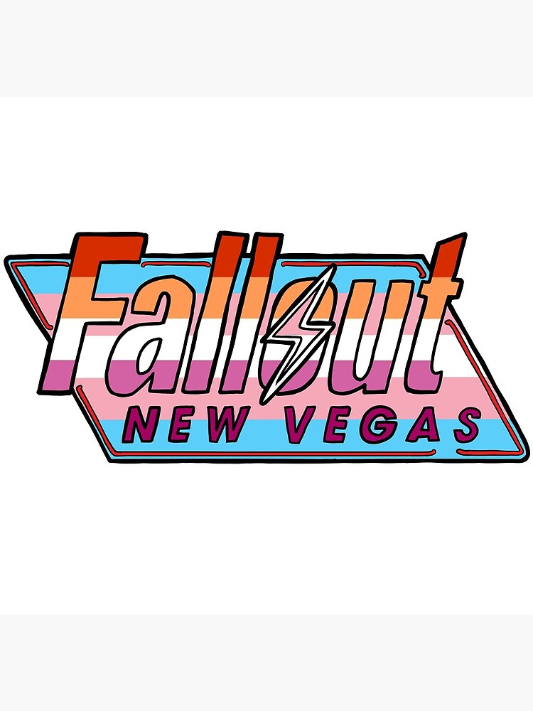 "Fallout: New Vegas Inspired Trans Lesbian Logo" Art Print for Sale by ...