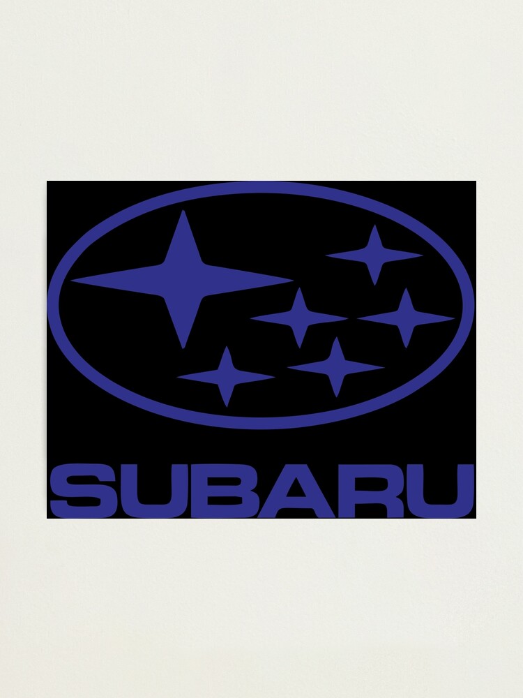 "CAR-Subaru - Logo" Photographic Print for Sale by TecaZorvat | Redbubble