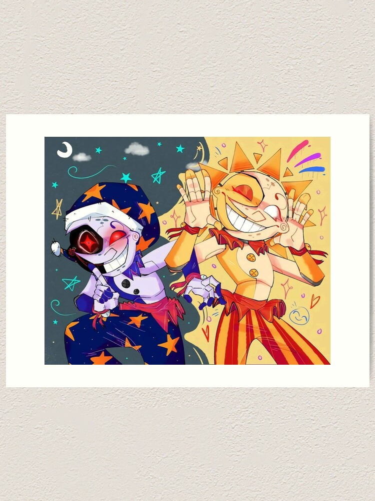 "SunDrop and MoonDrop FNAF Security Breach" Art Print by be-yourself ...