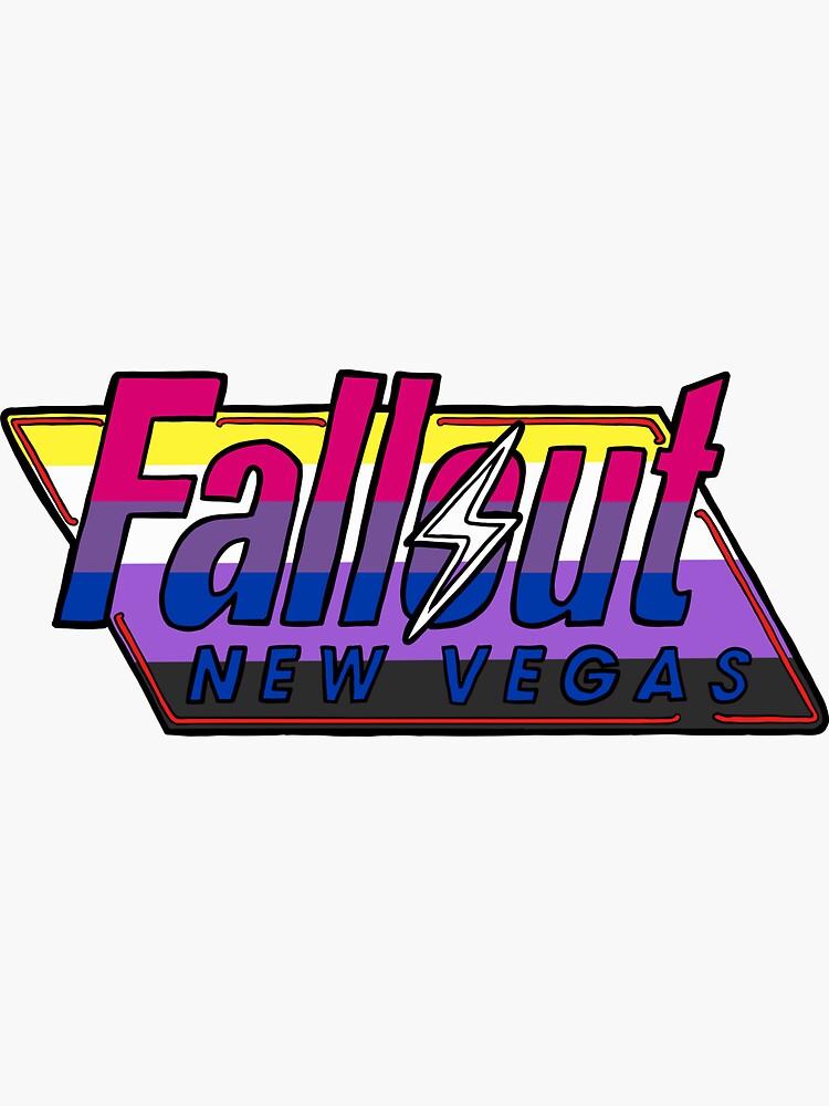 "Fallout: New Vegas Inspired Trans Bisexual Logo" Sticker for Sale by ...