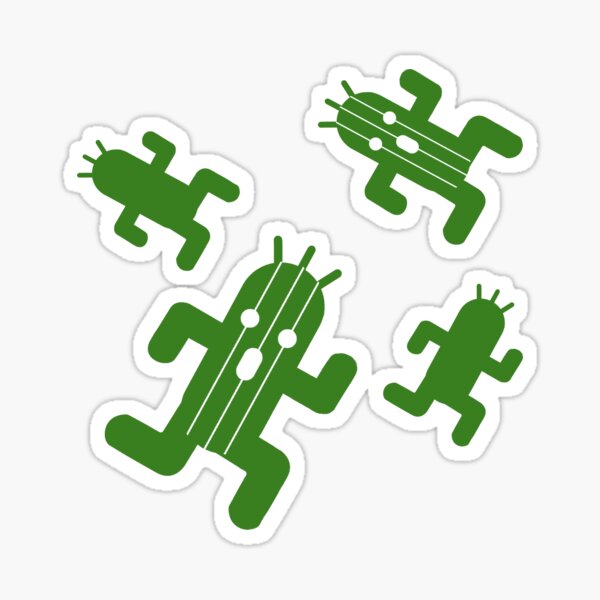 "Cactuar print " Sticker for Sale by gysahlgreens | Redbubble