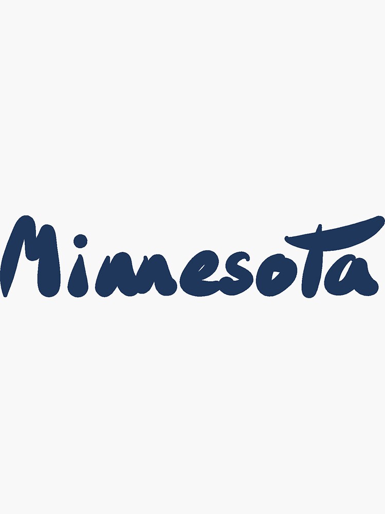 "Minnesota state logo" Sticker for Sale by Travel-Planet | Redbubble