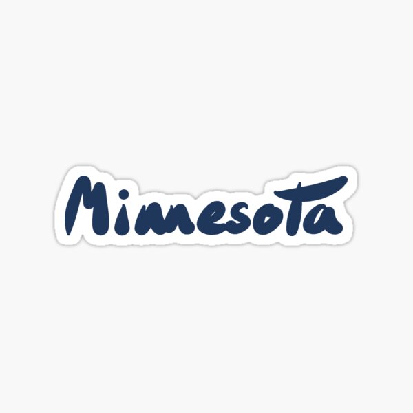 "Minnesota state logo" Sticker for Sale by Travel-Planet | Redbubble