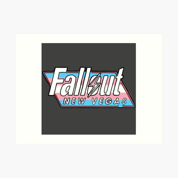 "Fallout: New Vegas Inspired Trans Logo" Art Print for Sale by ...