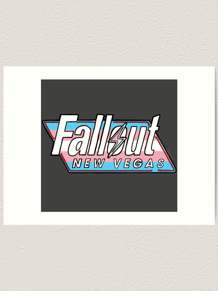 "Fallout: New Vegas Inspired Trans Logo" Art Print for Sale by ...