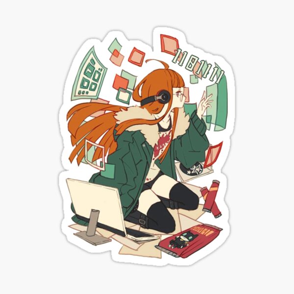 "Futaba Sakura - Persona 5" Sticker by TheGiantBoutiq | Redbubble