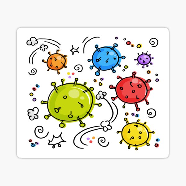 "Coronavirus virus germs" Sticker for Sale by GM-Phenomenal | Redbubble
