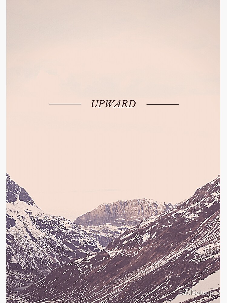 "Upward is the direction" Sticker for Sale by SaulSelwyn | Redbubble