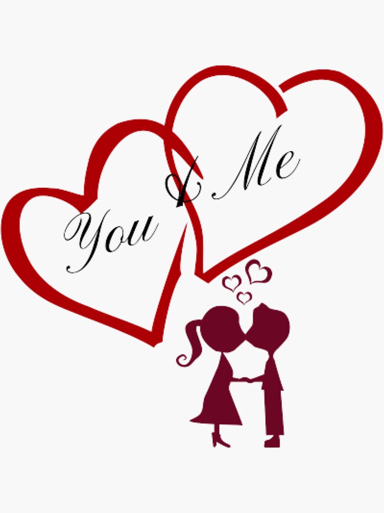 "You and Me" Sticker for Sale by pixxahome | Redbubble