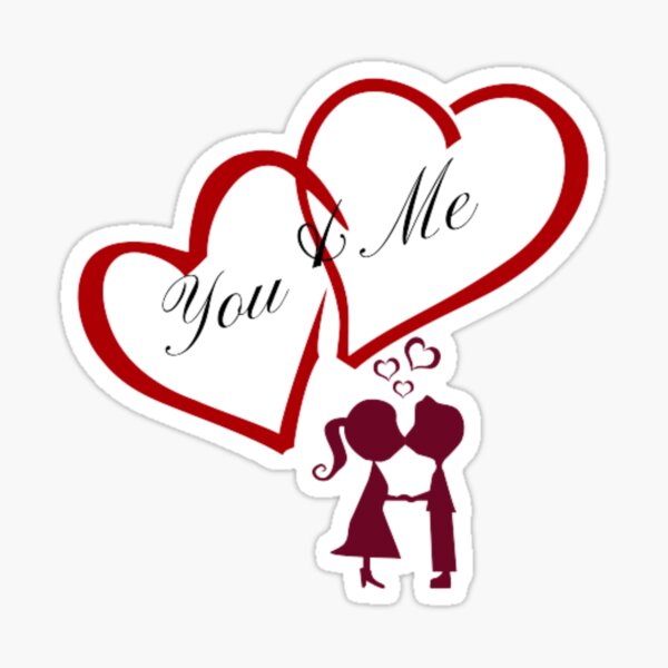"You and Me" Sticker for Sale by pixxahome | Redbubble