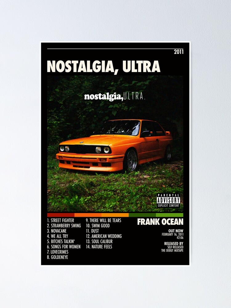 "Nostalgia Ultra Tracklist Posters Album - Album Cover Poster | Poster ...