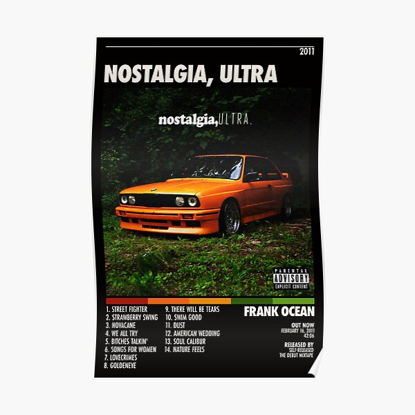 Póster «Nostalgia Ultra Tracklist Posters Álbum - Portada del álbum ...