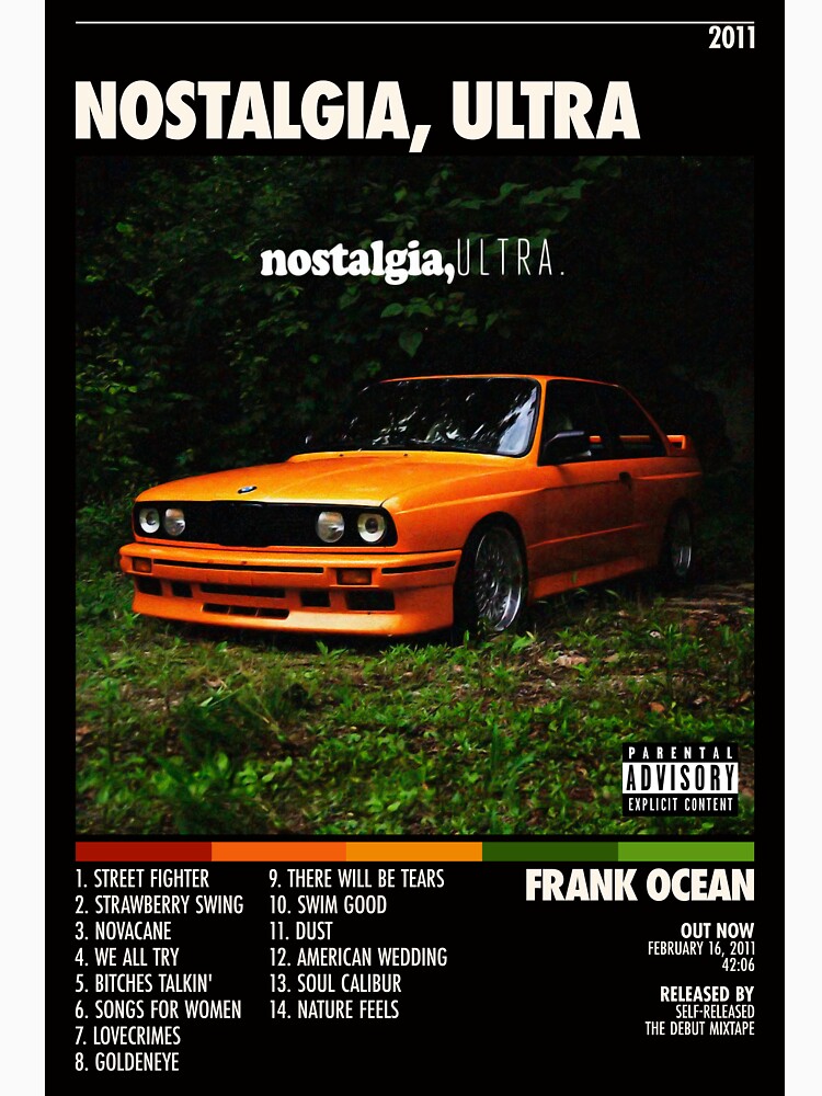 "Nostalgia Ultra Tracklist Posters Album - Album Cover Poster | Poster ...