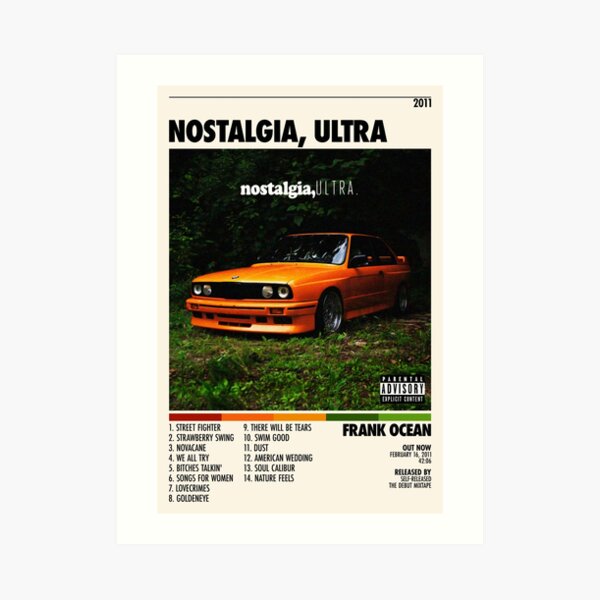 "Nostalgia Ultra Tracklist Posters Album - Album Cover Poster | Poster ...