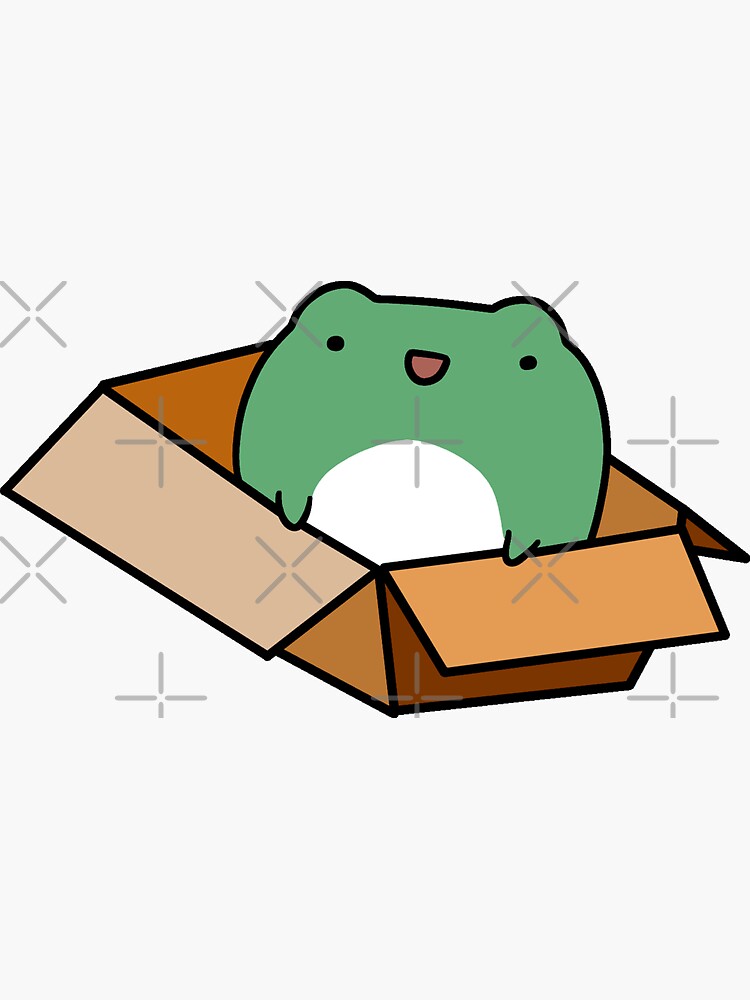 "Box Frog" Sticker for Sale by SaradaBoru | Redbubble