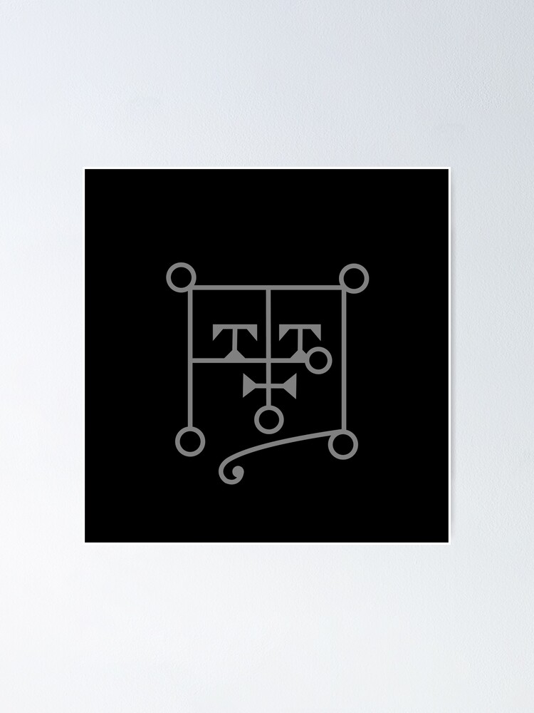 "Botis - Goetia (uncircled / grey)" Poster by Shadow-Kingdom | Redbubble