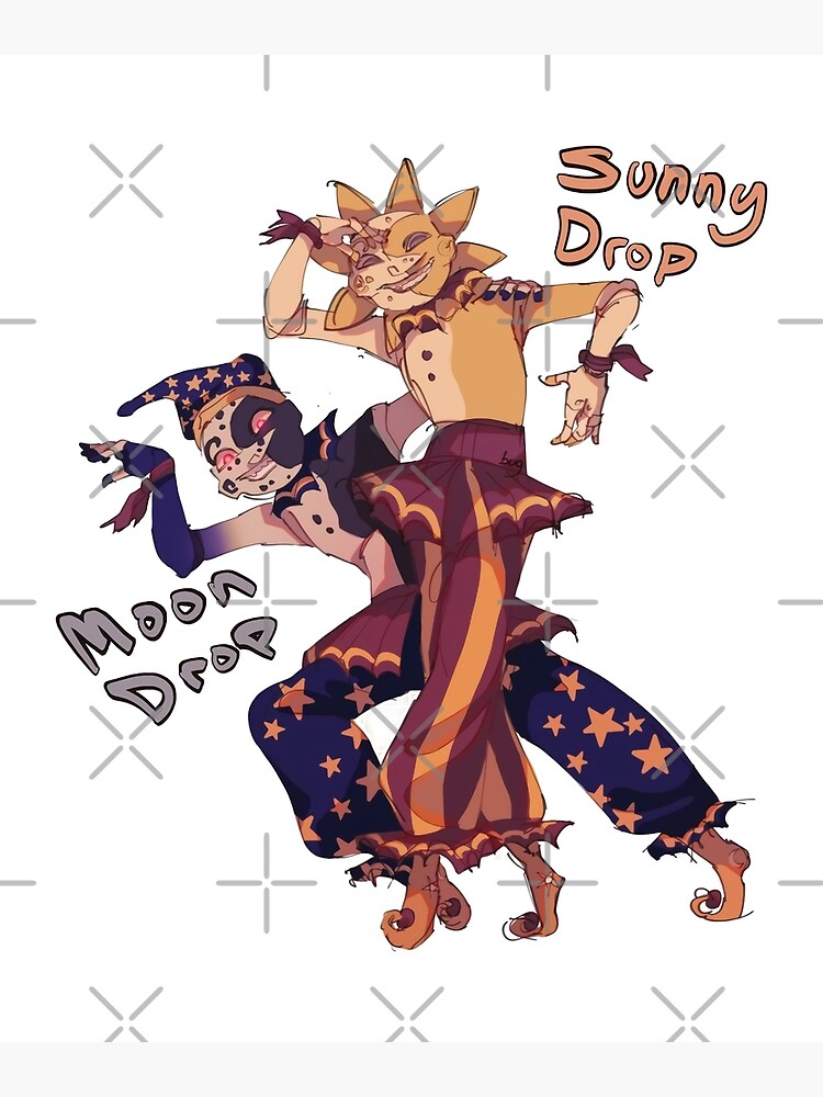 "SunDrop and MoonDrop FNAF Security Breach" Art Print by be-yourself ...