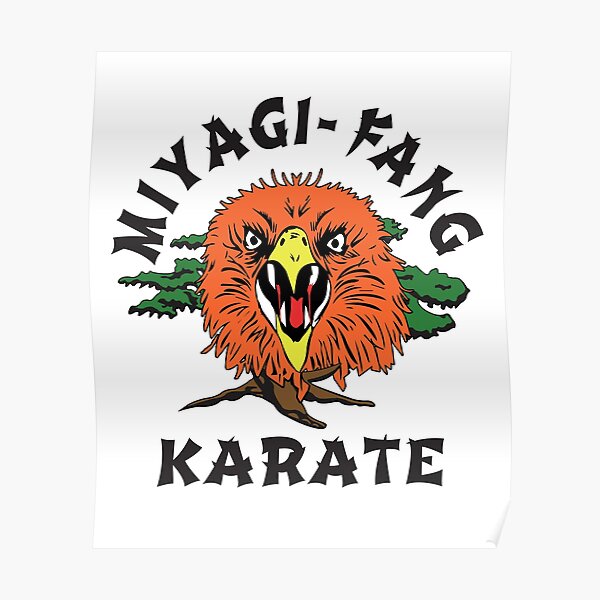 Poster « Logo de la nouvelle école de karaté Miyagi-Fang chez Cobra Kai ...